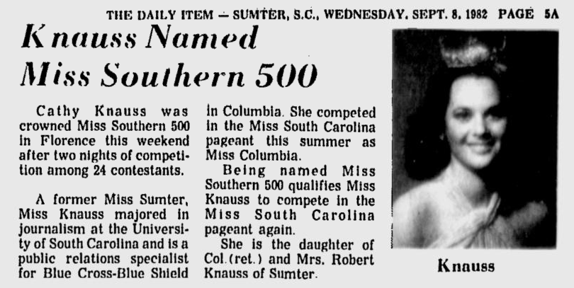 Bench Racing From the Volunteer State: September 6, 1982 - Southern 500