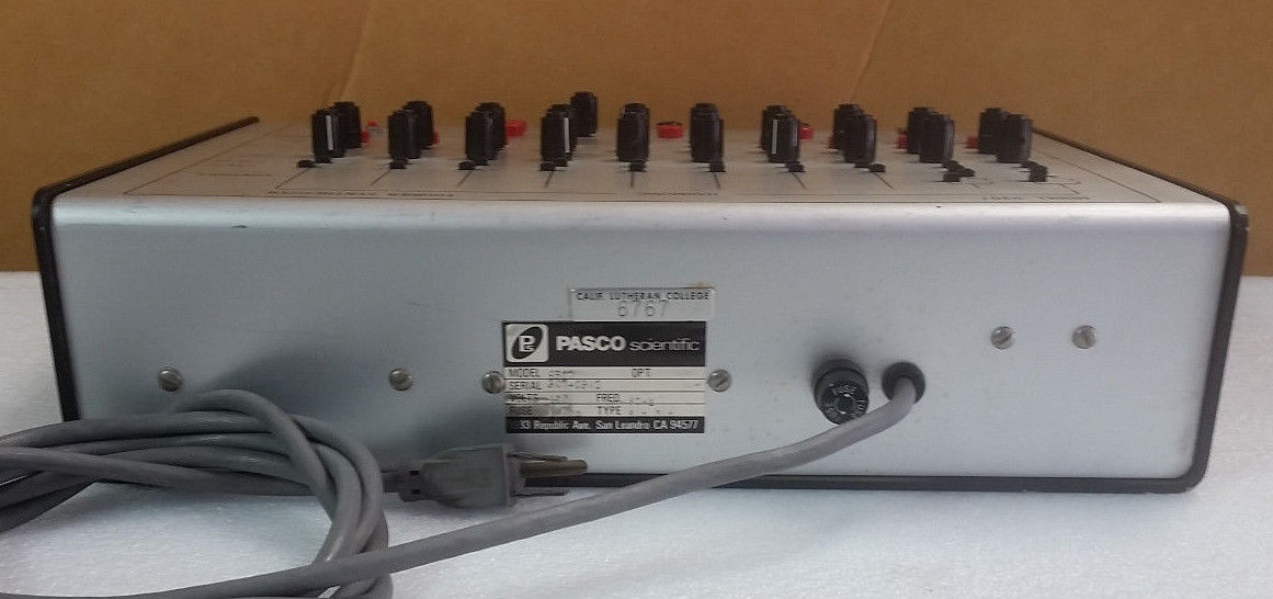 MATRIXSYNTH: PASCO SCIENTIFIC MODEL 9307 FOURIER SYNTHESIZER