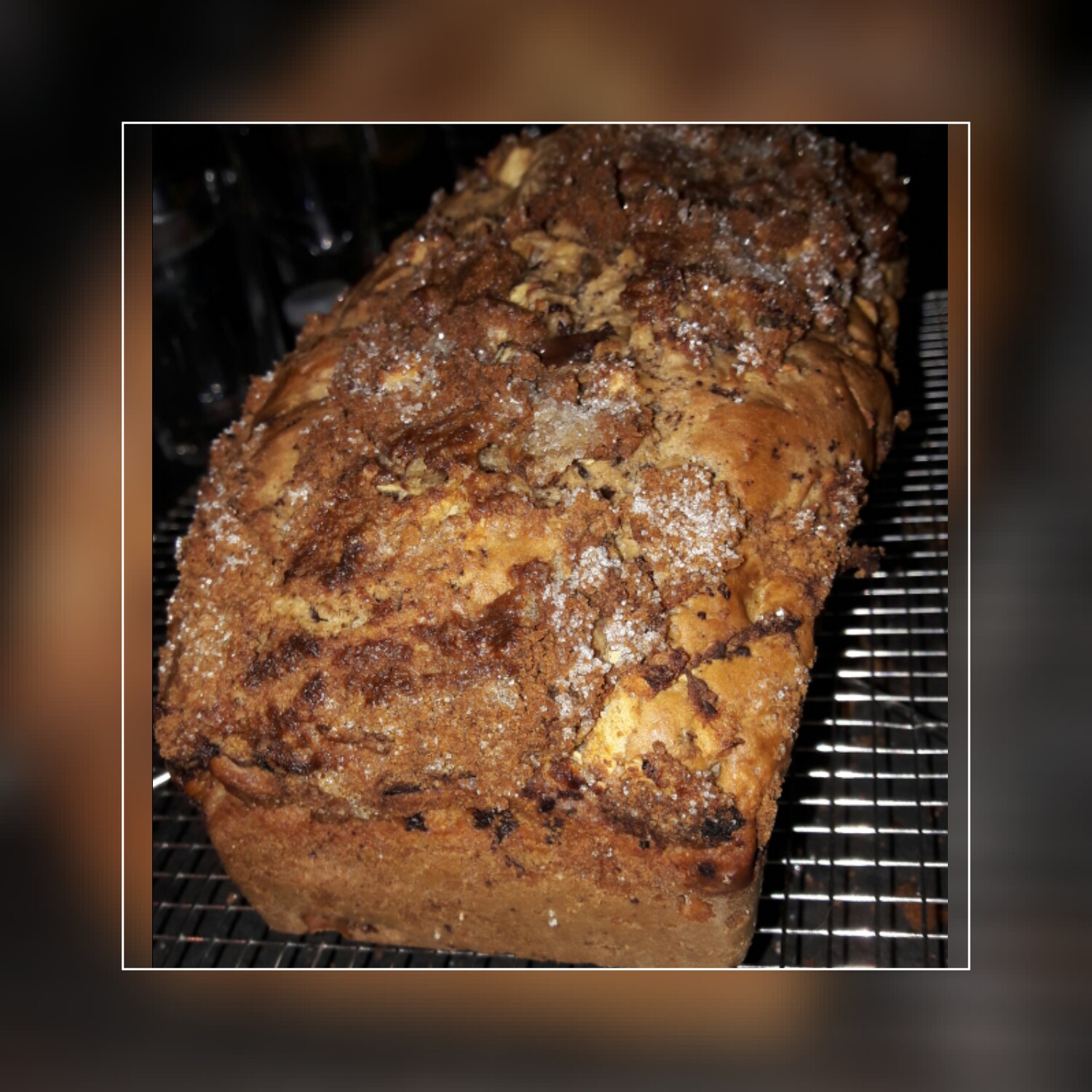Cake croquant Pomme, Spéculoos et Pépites de chocolat