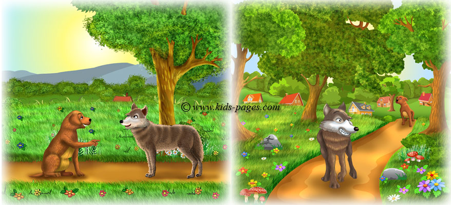 Narrative Text ( The Wolf and The Dog )