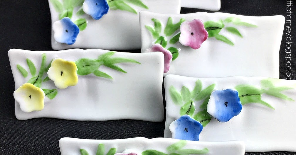 Olla-Podrida: Ceramic Place Cards...This Week's Find