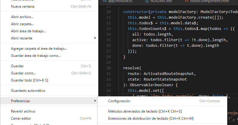 NgServe: Creación de snippets en Visual Studio Code