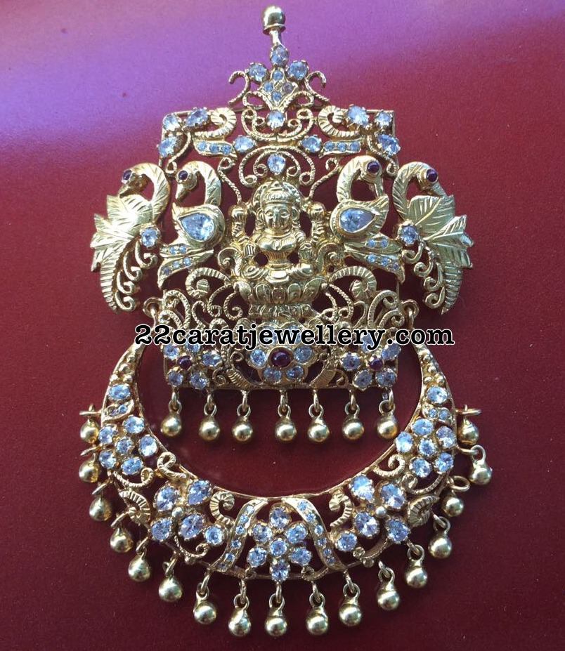 Silver Metal Pachi Work Pendant Sets - Jewellery Designs