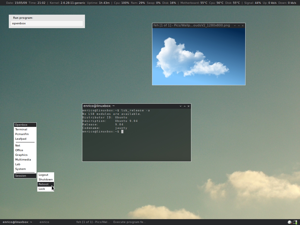 Profesor Cyber: Entornos gráficos de escritorio de Linux (Parte 6: Openbox)