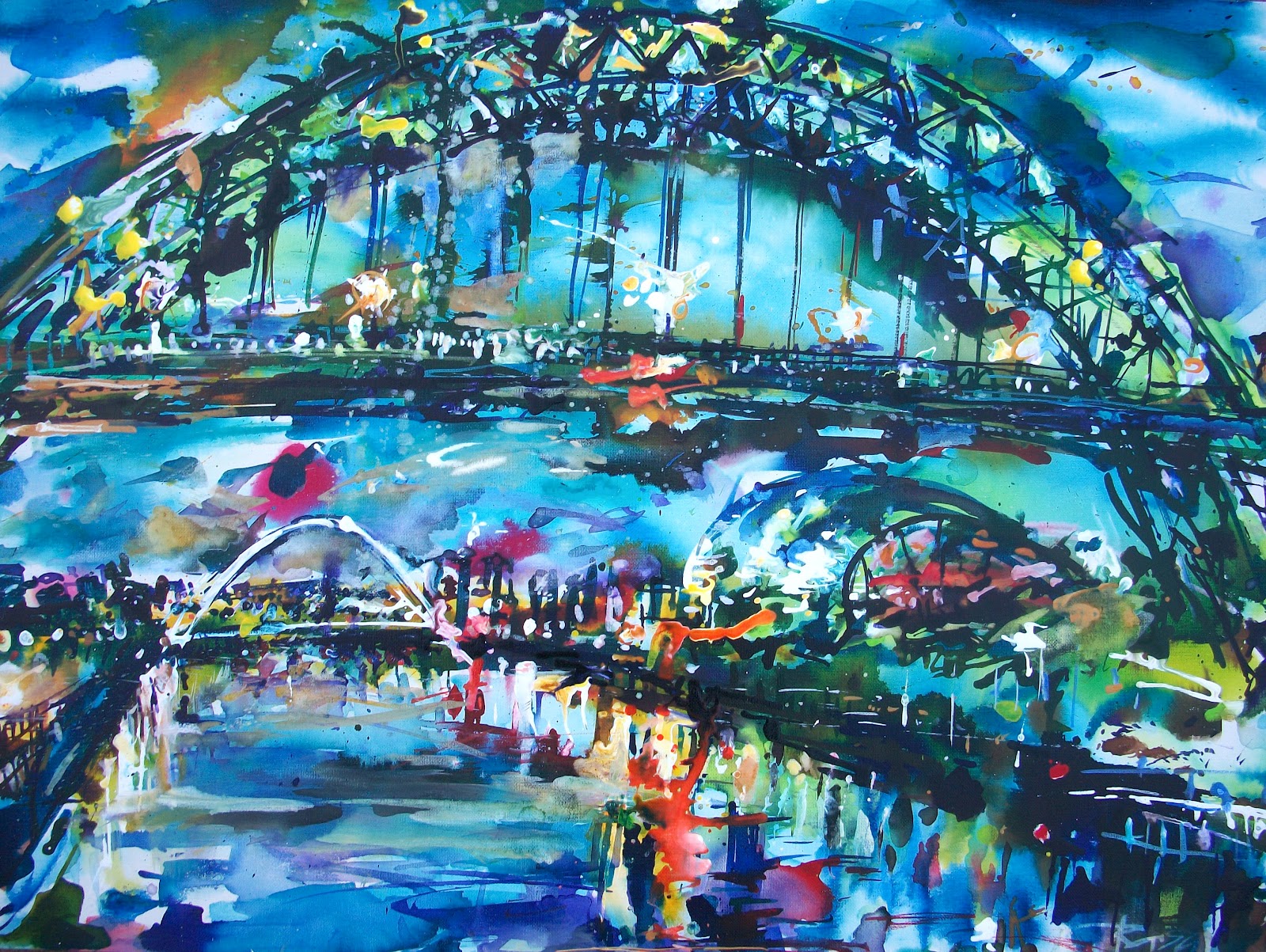 Rasa Zilinskaite Art: Tyne Bridge and Sage
