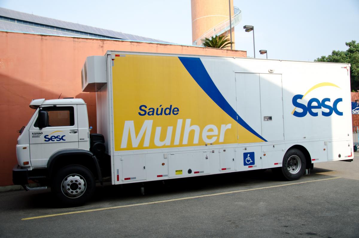 Unidade móvel Sesc Saúde Mulher chega ao Rio de Janeiro.