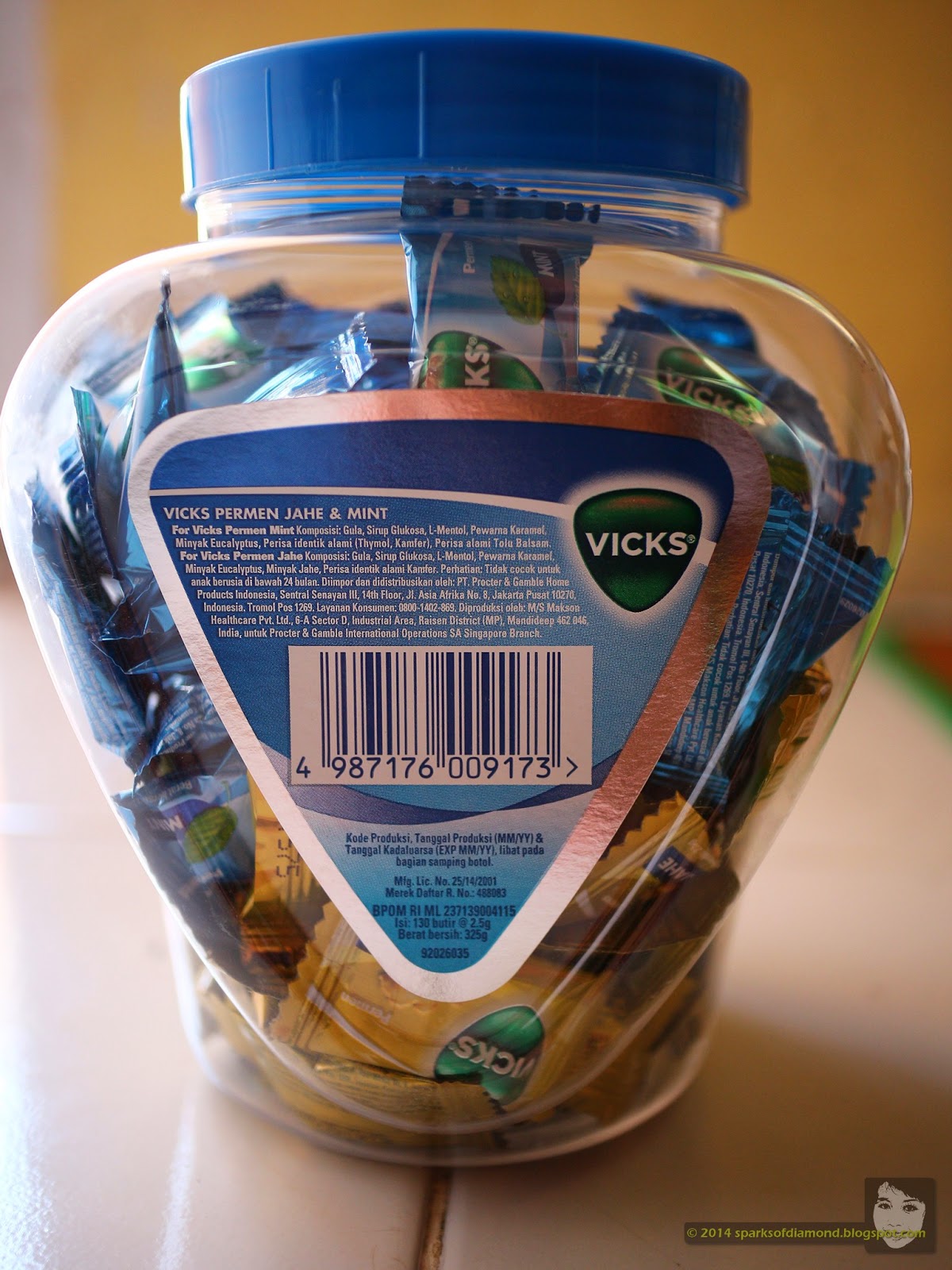 Sparks of Diamond: Product Review - Vicks Permen (Jahe & Mint)