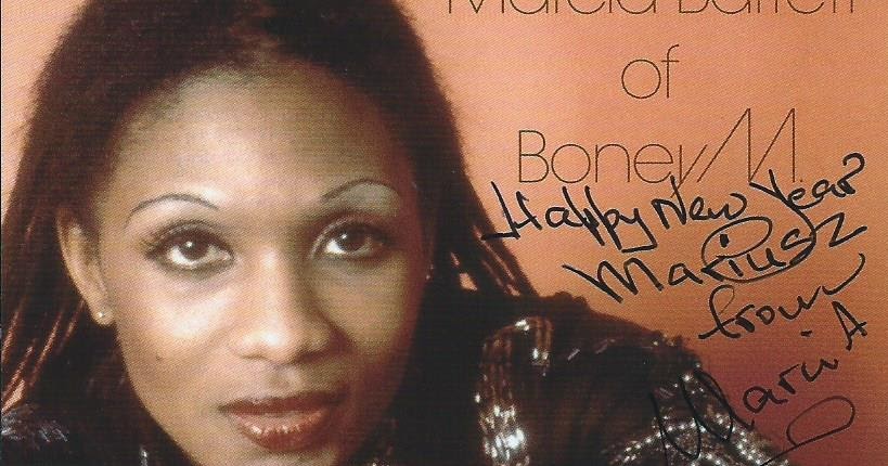 Autografy Mariu: Marcia Barrett (Boney M.)