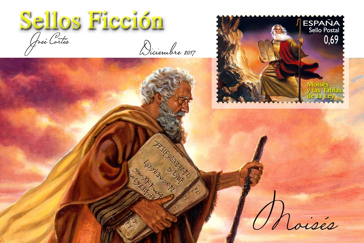 SELLOS FICCIÓN: Personajes bíblicos, Moisés.