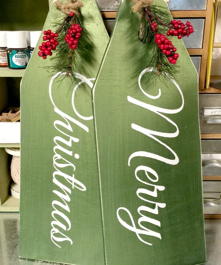 Reclaimed Wood Holiday Door Tags