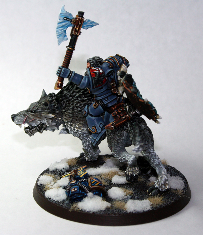 Matt Sterbenz Miniature Painting: Cyberwolves and Space Wolf Characters