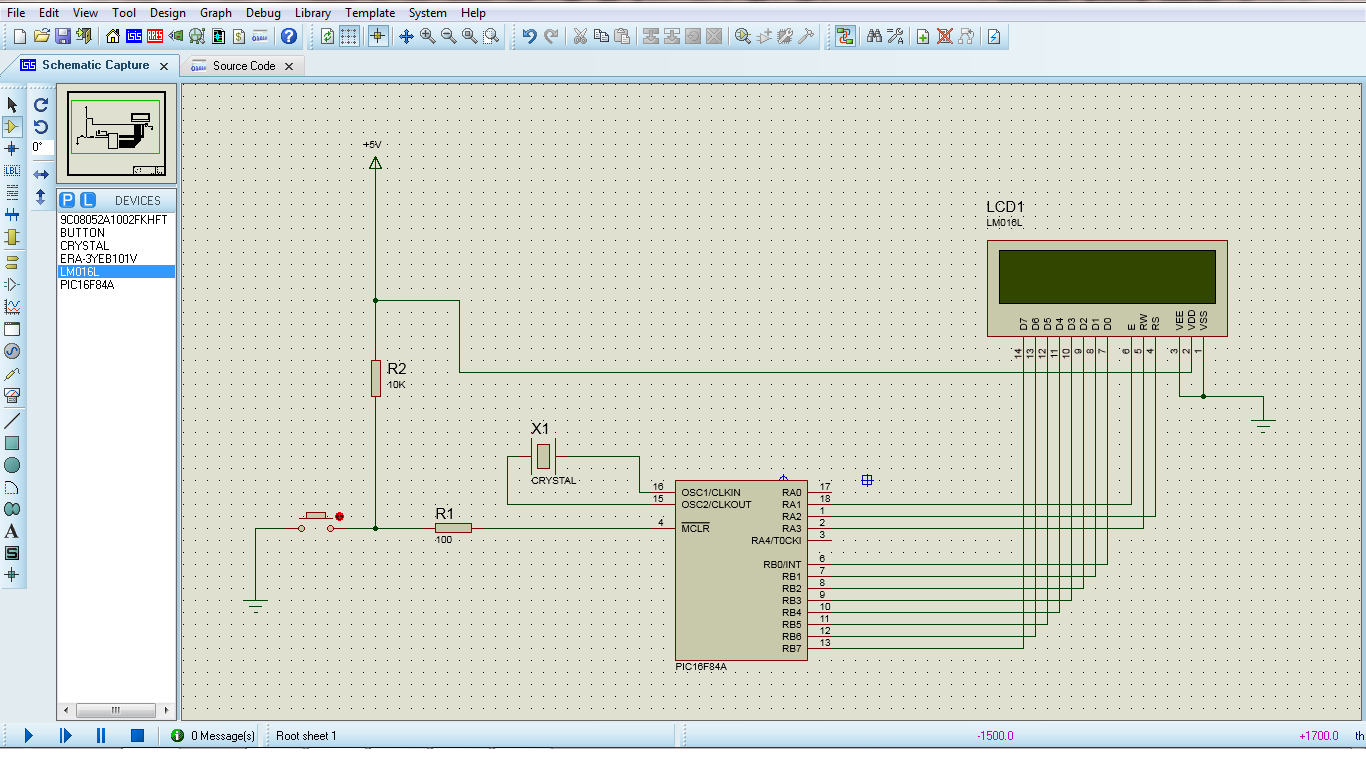Proteus Microcontroller Tutorial on LCD display | electronic2017