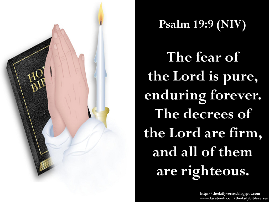 Daily Bible Verses Psalm 19 9