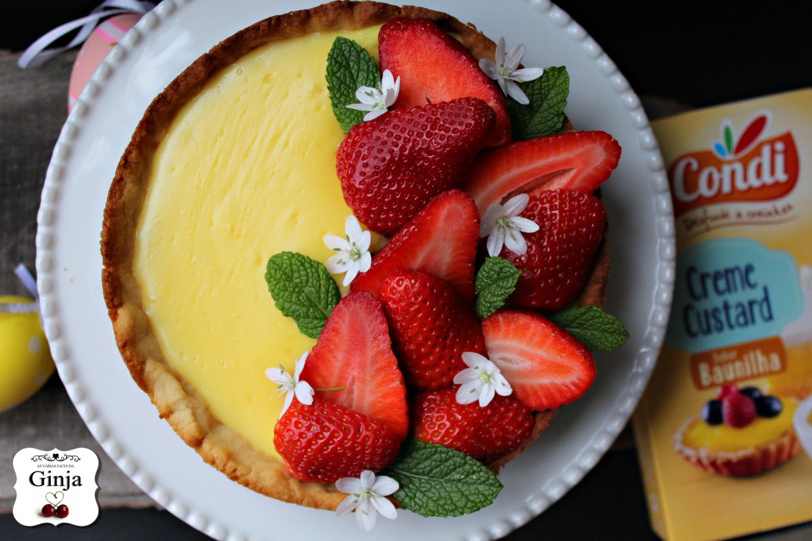 As várias faces da Ginja: Tarte de custard Primavera