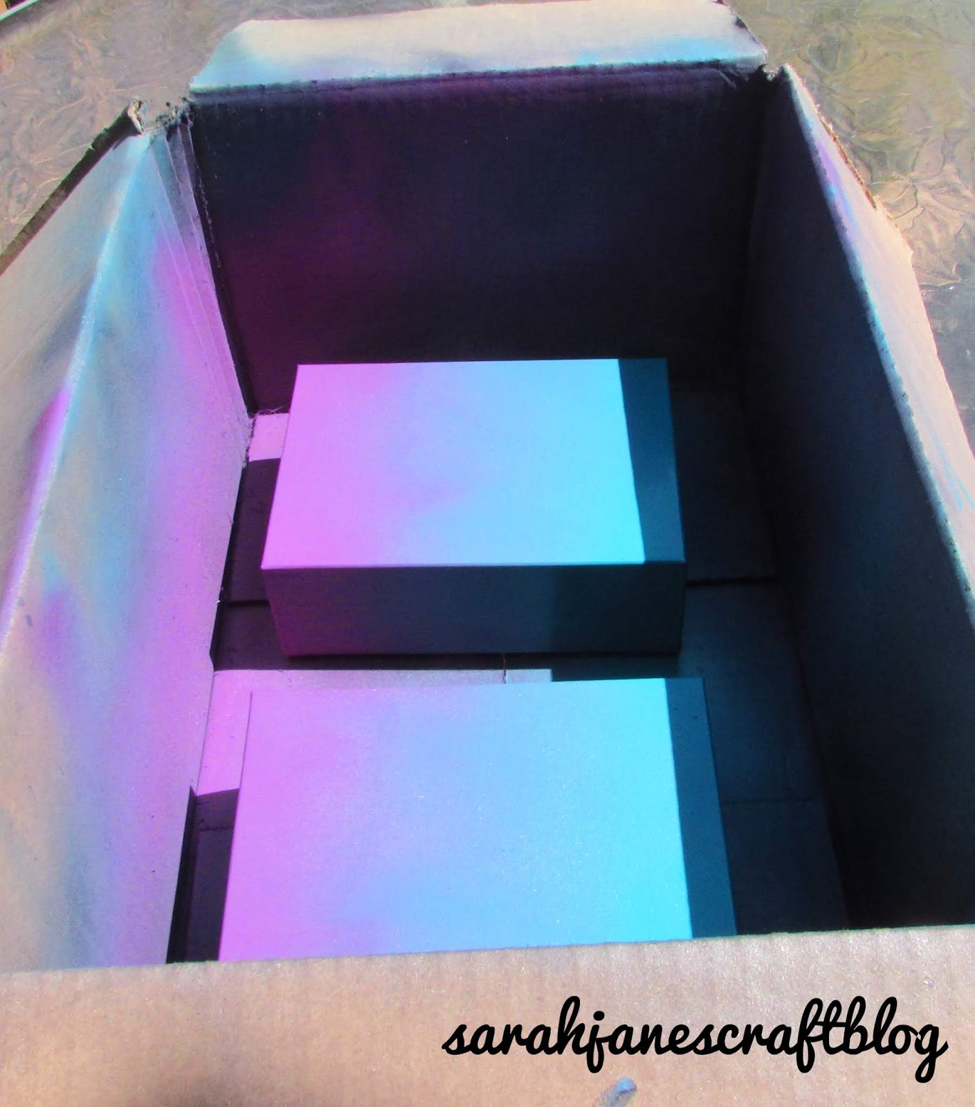 Spray Painted Decorative Boxes