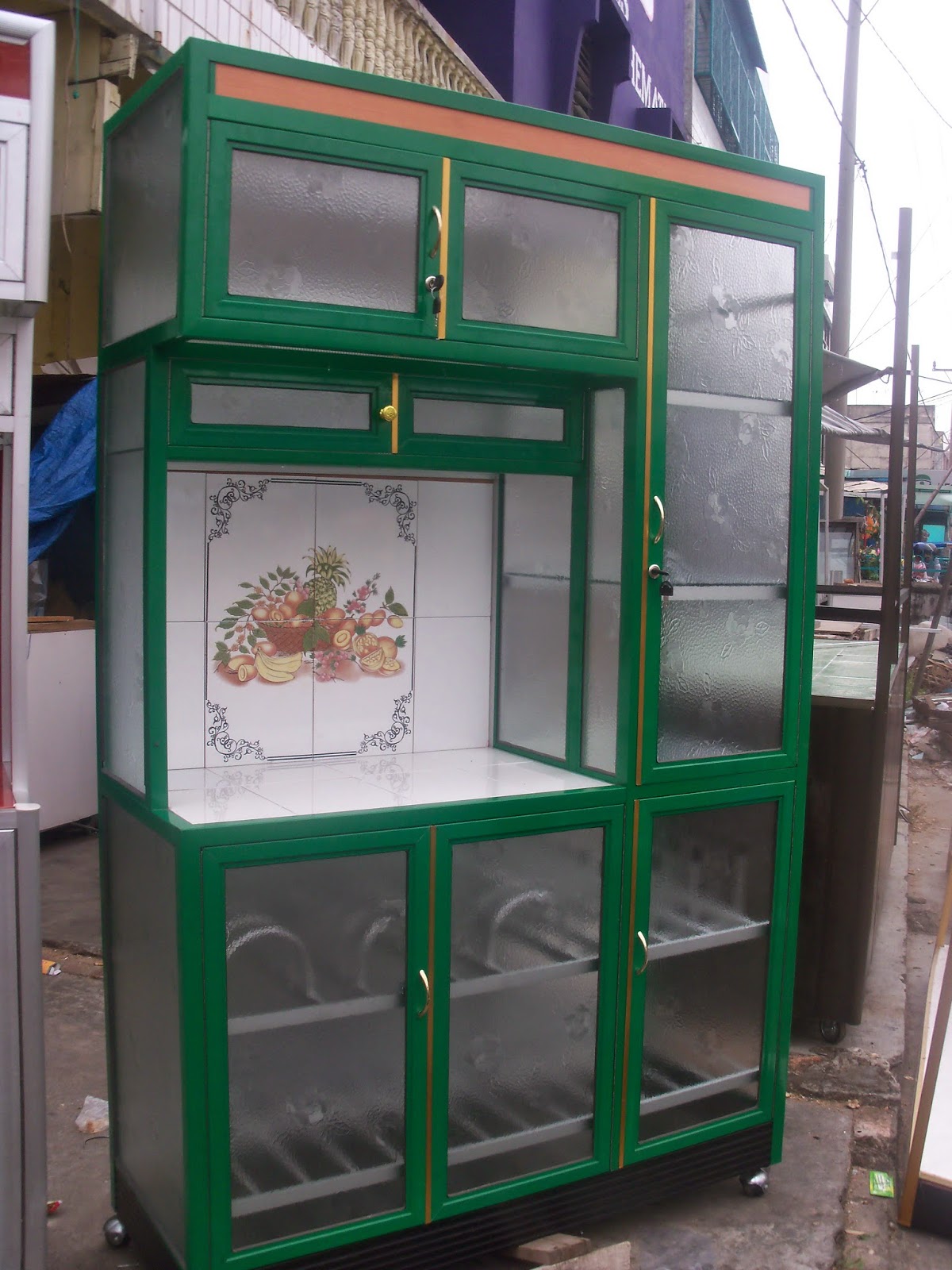 Lemari Rak Piring & Sambal Almunium