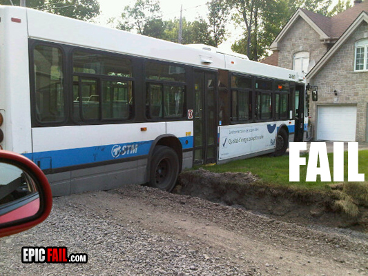 Funny Outrageous Pictures & Videos: Bus fail