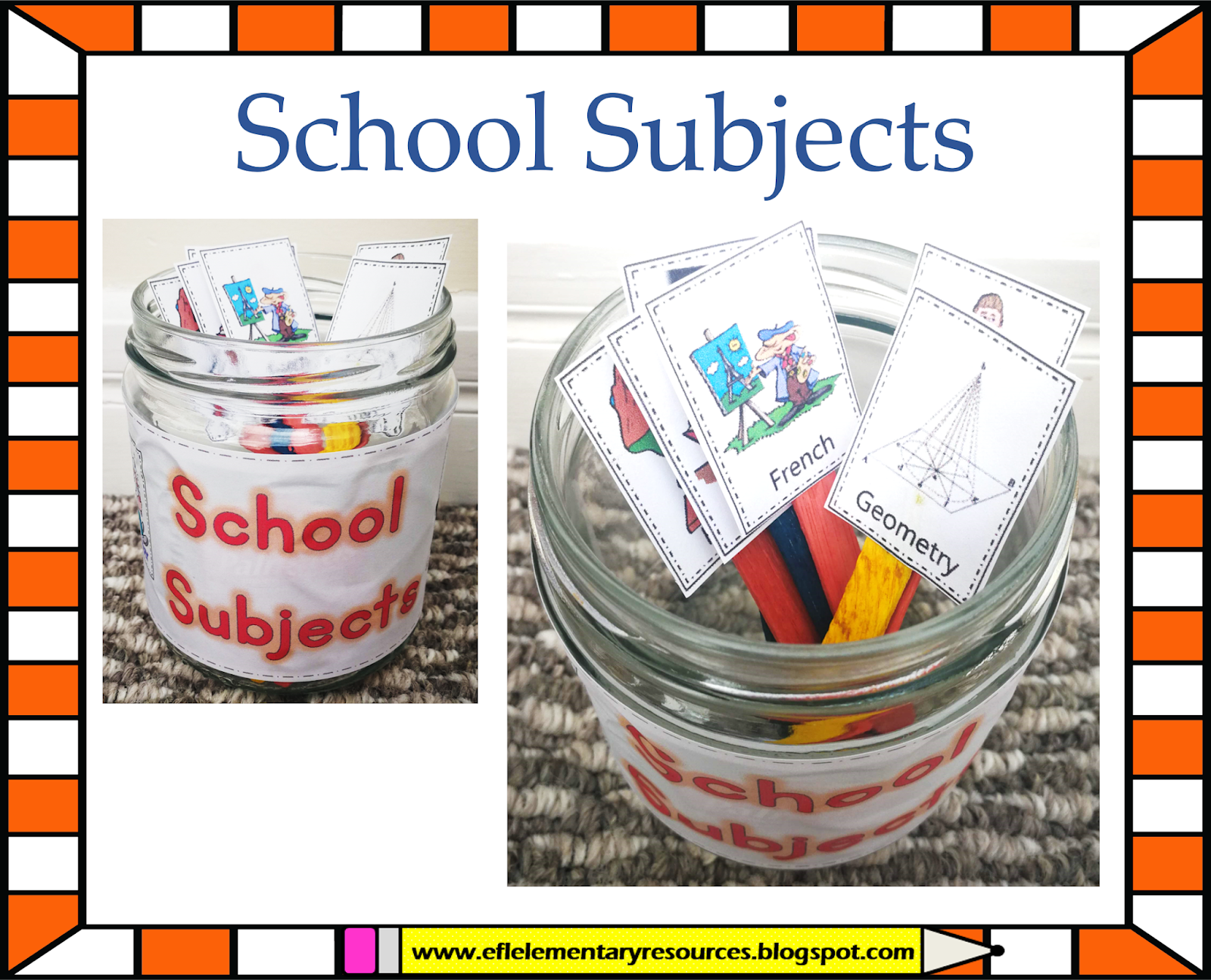 EFL Elementary Teachers: School Subjects for Elementary ESL