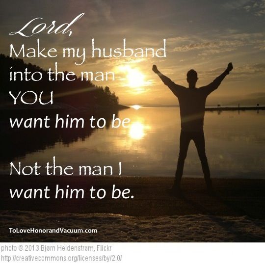 Encouraging our husbands