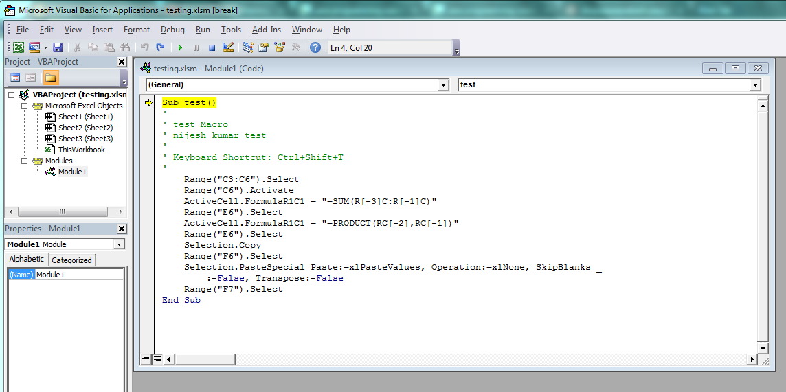 java source code: Macros in Excel for consumerfed accounts manager deepa