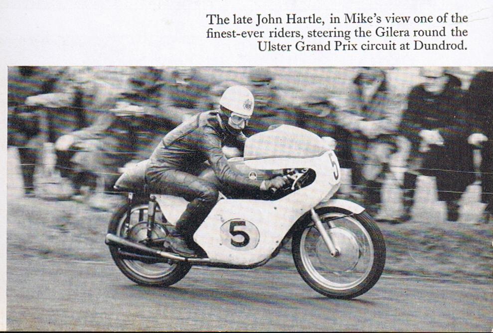 BSA BITS SCRAPS AND ALLSORTS: JOHN HARTLE 500CC GILERA DUNROD