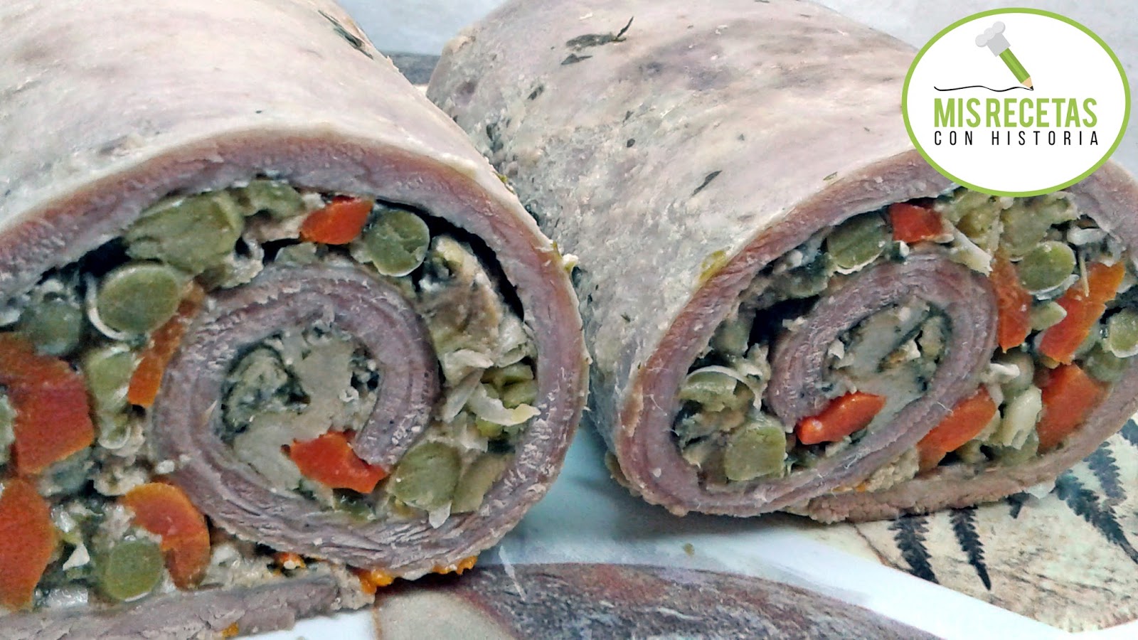 Mis Recetas con Historia: Matambre arrollado hervido con arvejas