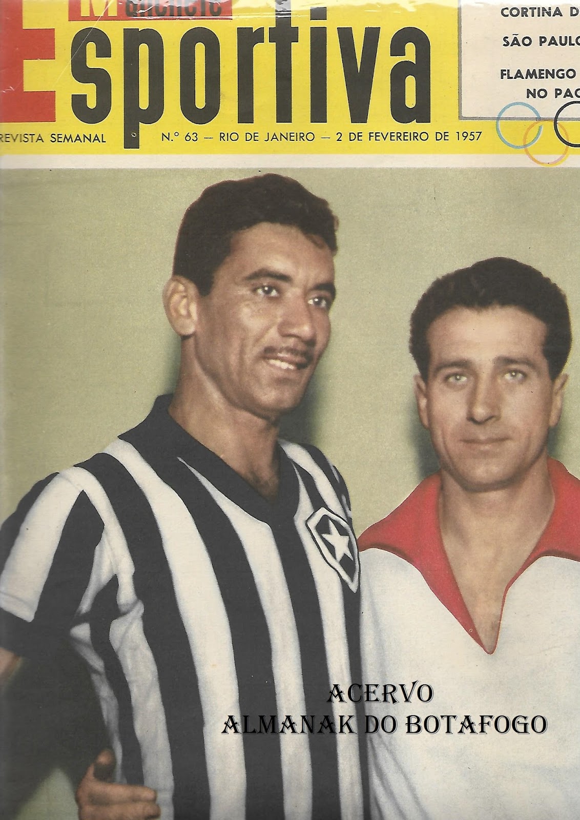 Almanak do Botafogo : Nílton Santos na Manchete Esportiva