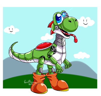 Kami's Library Thoughts: Fan Art Friday: Yoshi