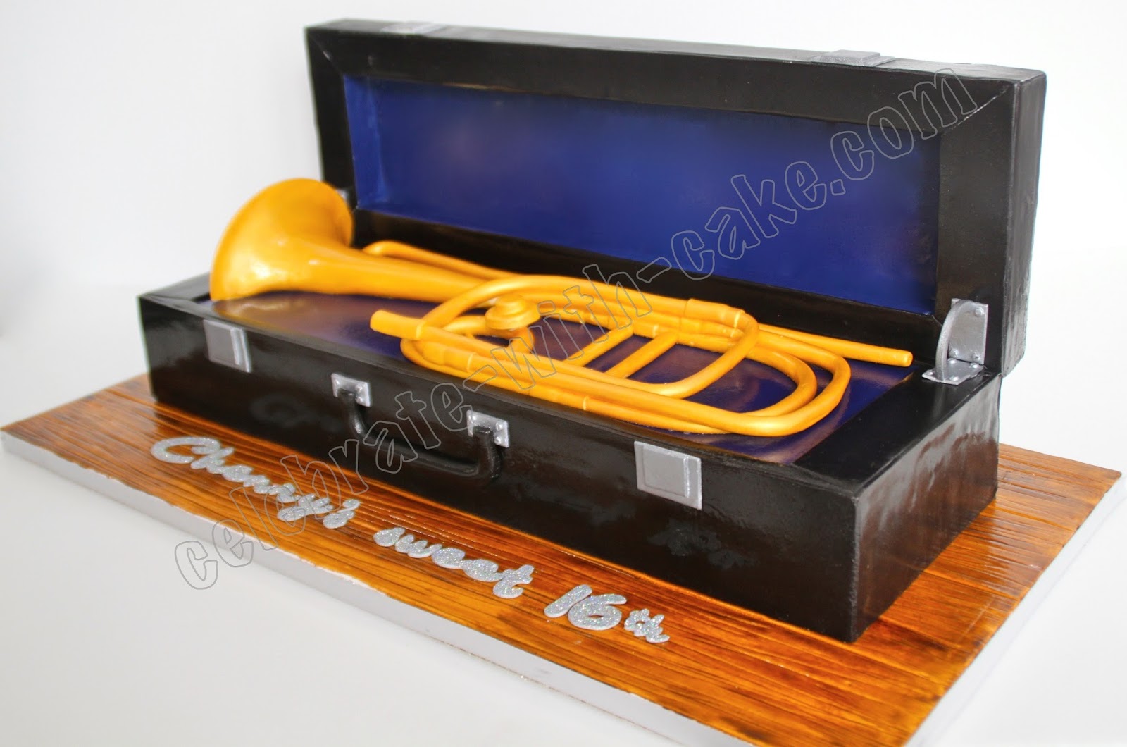 Celebrate with Cake!: Trombone In Box Cake