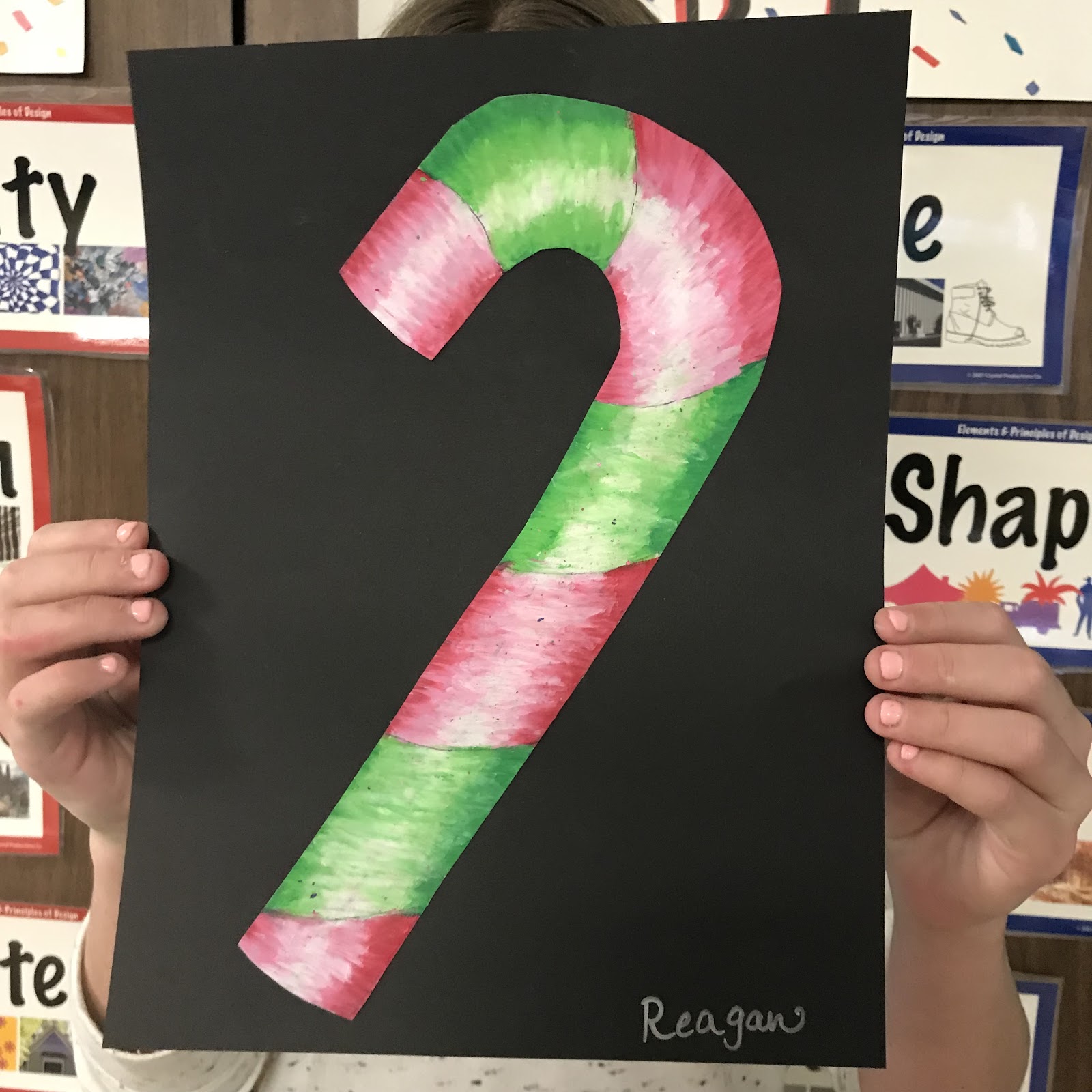 Elements of the Art Room: Blended Candy Canes take II