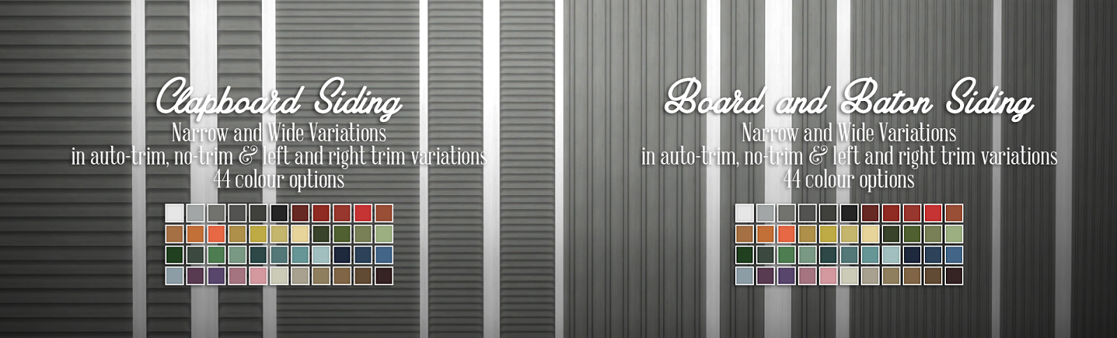 Simsational Designs: Simple Siding Wall Set