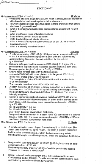 AM07404 Design of Steel Structures Govt Polytechnic Mumbai 2012 ...