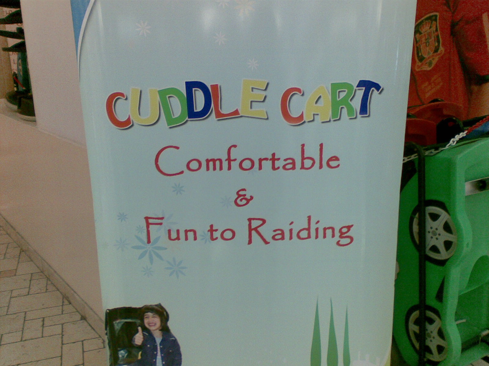 To Do in Doha: Cuddle Carts Sign