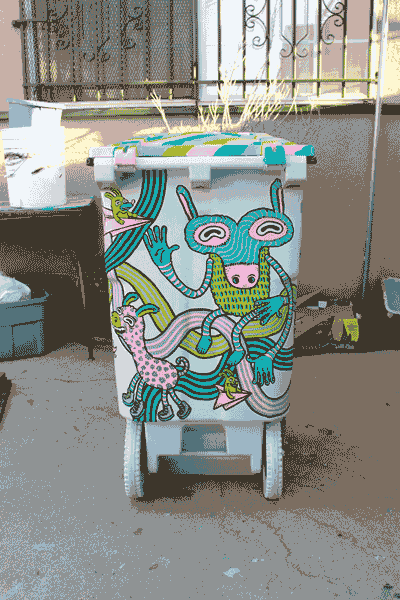 Alex Chiu the Artist.: TRASHed @ Coachella, Custom Recycle Bin