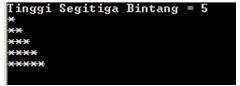 Belajar Pemrograman: Segitiga Bintang