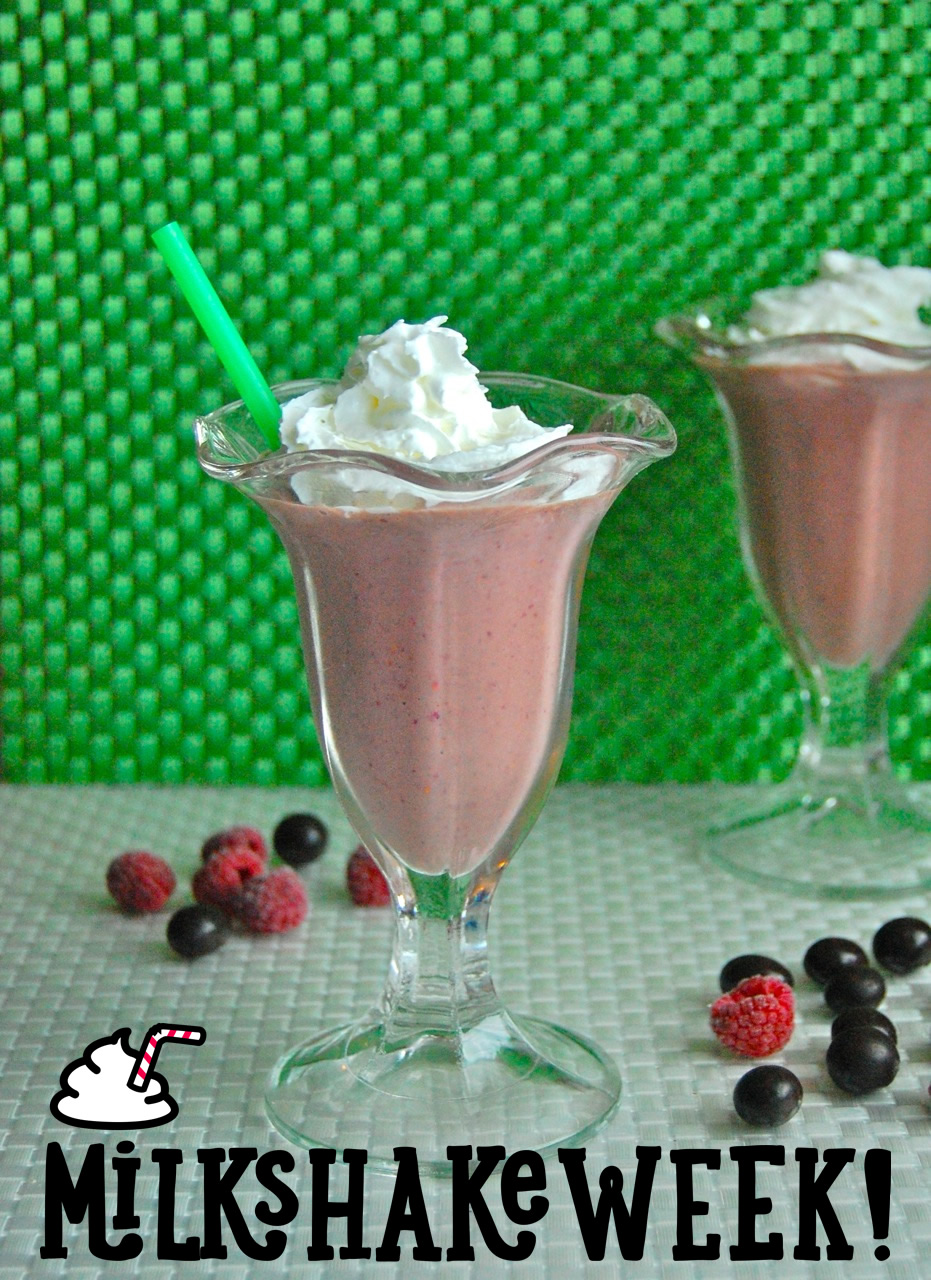Dairy Good Life: #MilkshakeWeek: Dark Chocolate Raspberry Milkshake