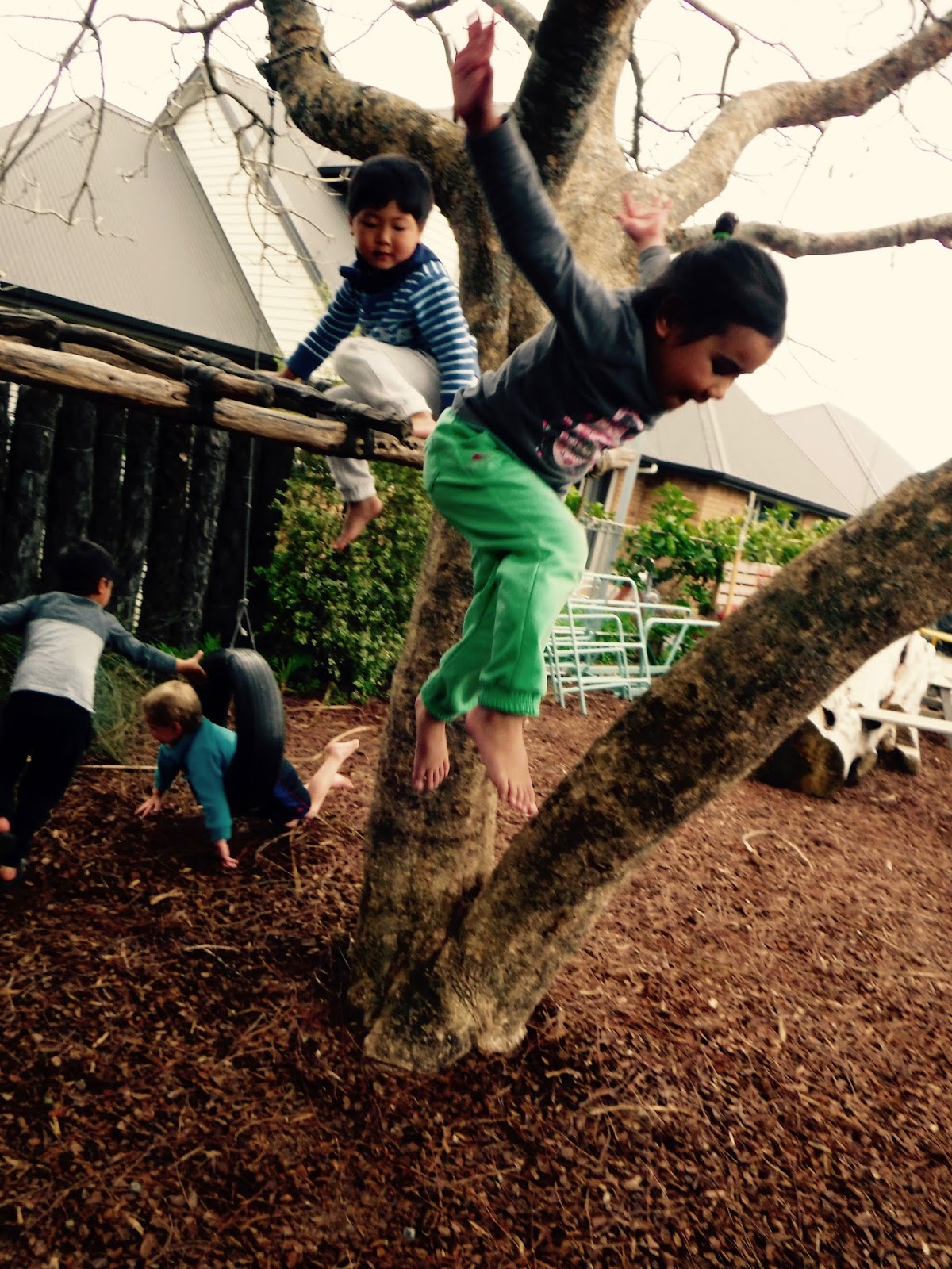 Mairtown Kindergarten: Risky play - children love it and need it.