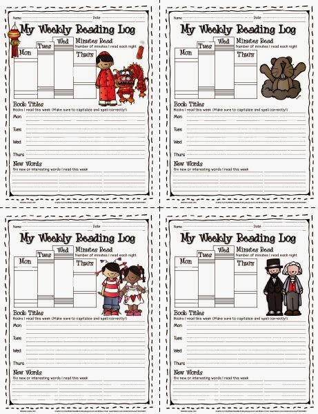 Sailing Through 1st Grade: February Reading Logs and Spelling Tic-Tac-Toe