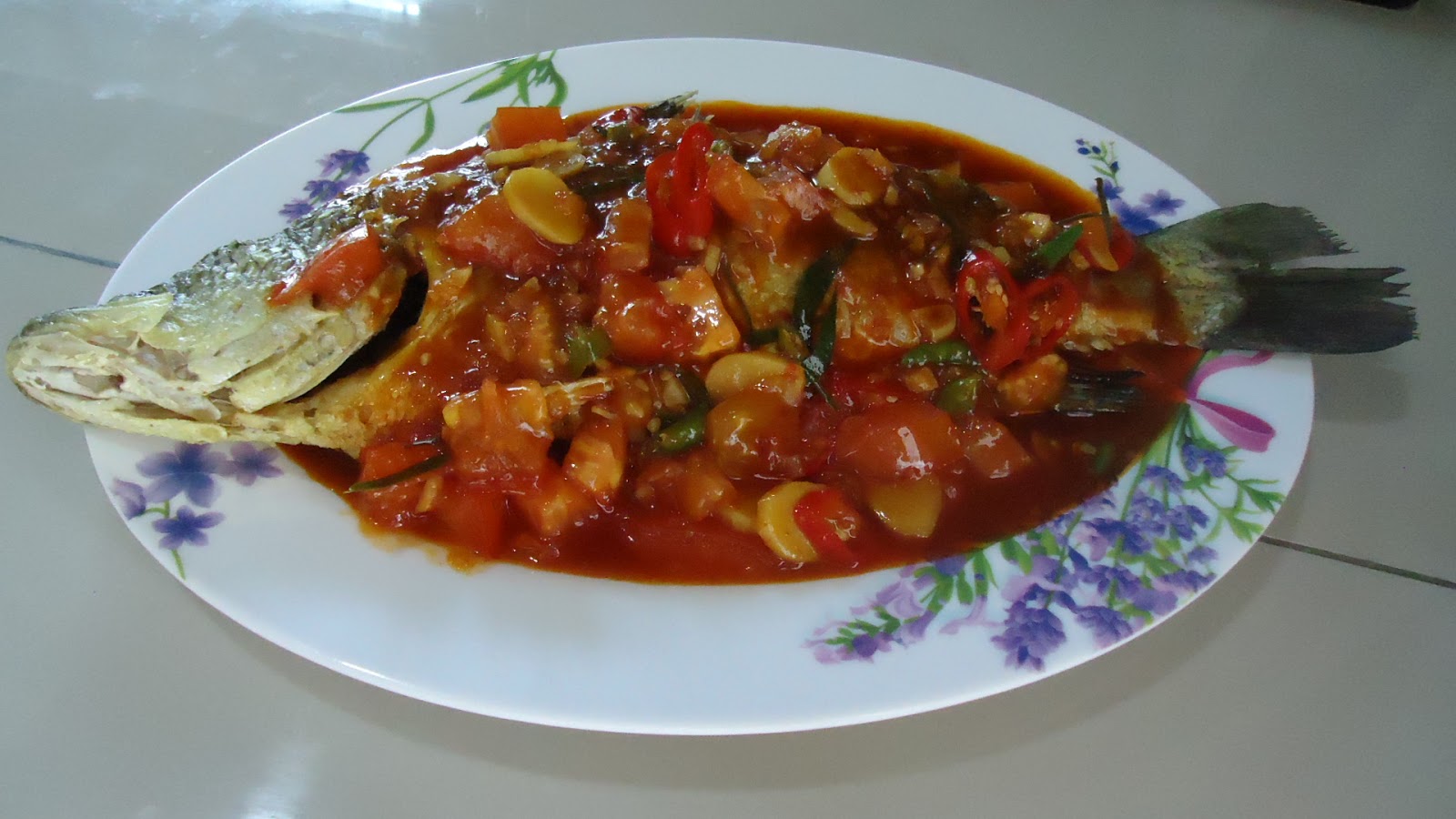 Zara ♥ Baking: IKAN SIAKAP 3 RASA ALA THAI...