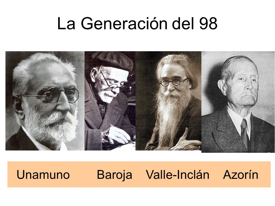 LITERATURA ESPAÑOLA: LA GENERACIÓN DEL 98. - BLOG DE HISPANISTAS DE ...