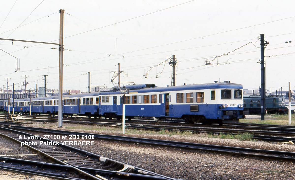 LA PASSION DU TRAIN: Les Archives du 12-04-2019 : Z 7100 et 2D2 9100 à Lyon