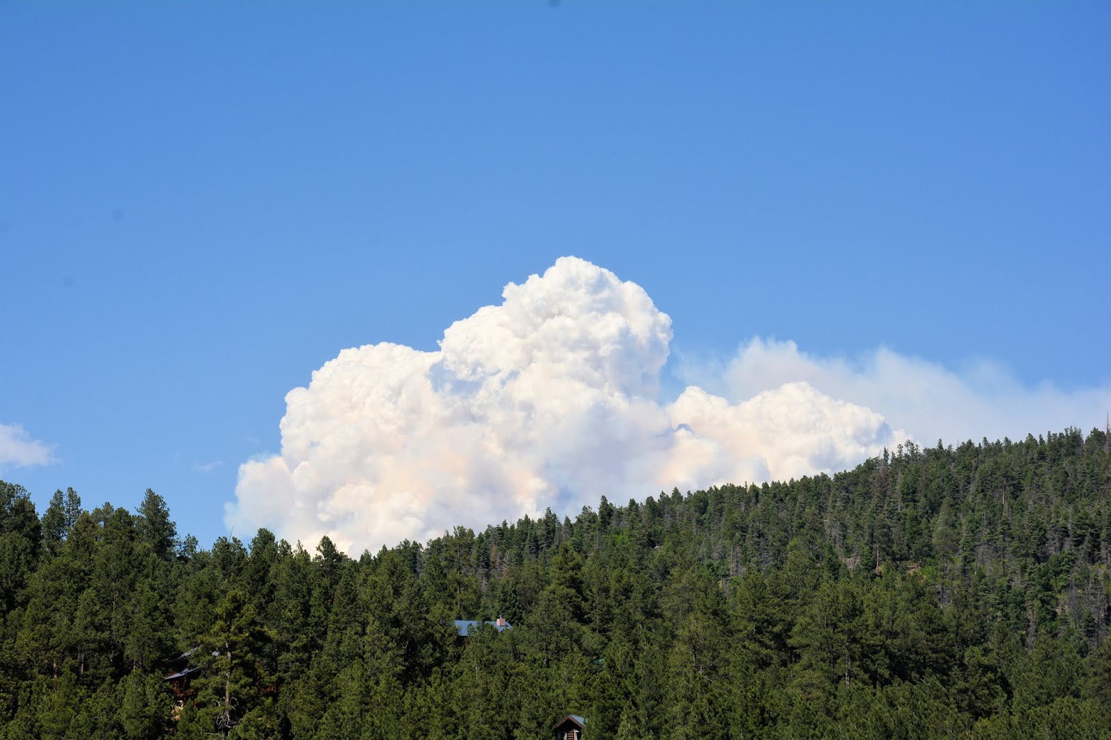 The Ute Park Fire from the Safe Side