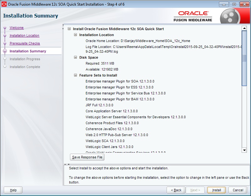 Oracle SOA Suite12/OSB 12c/JDeveloper Step by step Installation