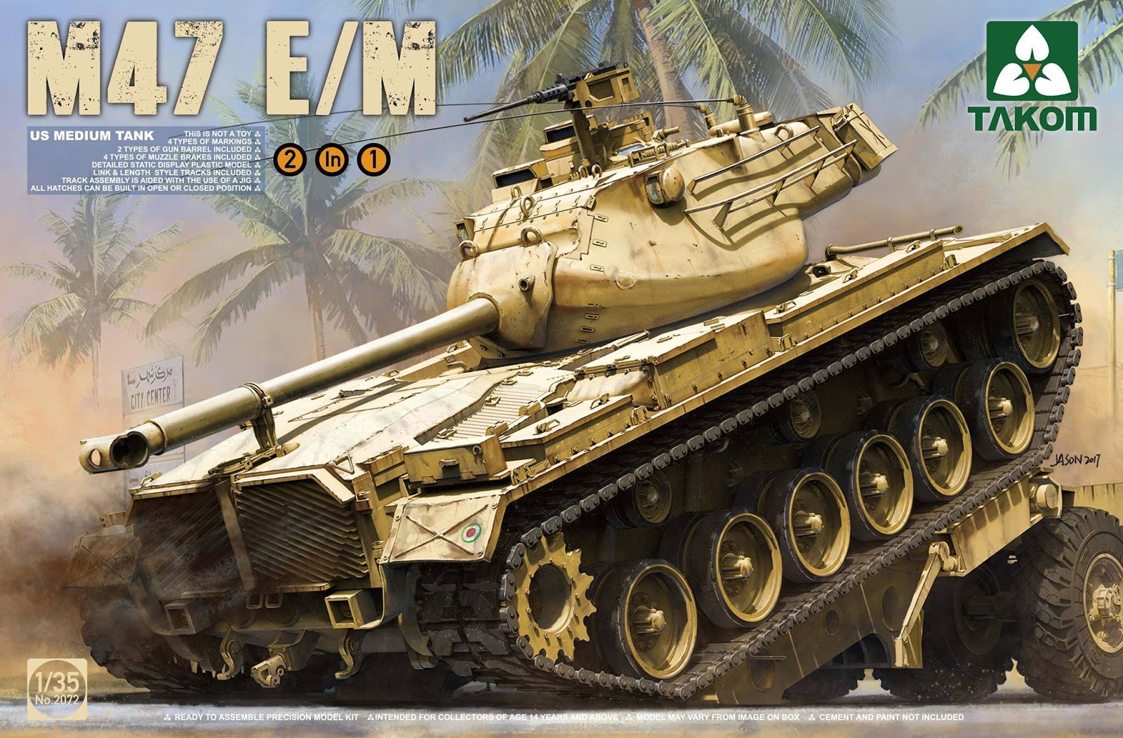 The Modelling News: In-Boxed: the new 35th scale M47 Patton from Takom
