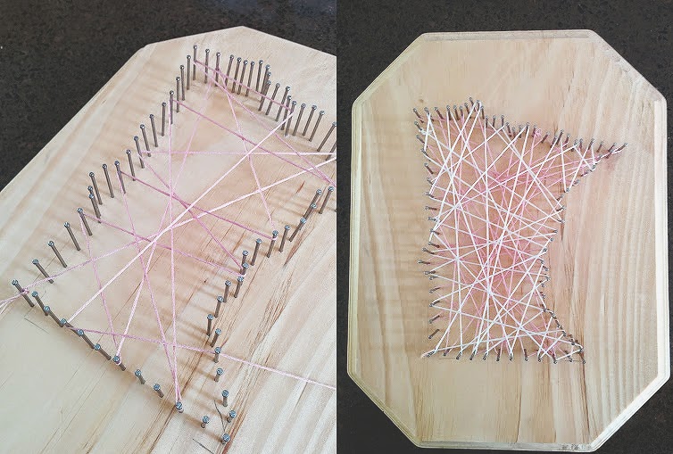 On Days That End in -y, We Wear Black: Back to School DIY: String Art