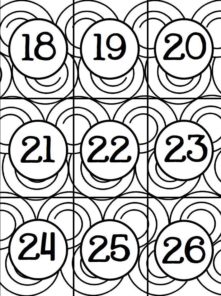 Numbers Cards 0-35 - Classroom Freebies