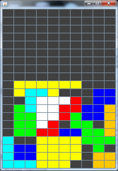 Programación java: Juego del tetris en java (jcreator)