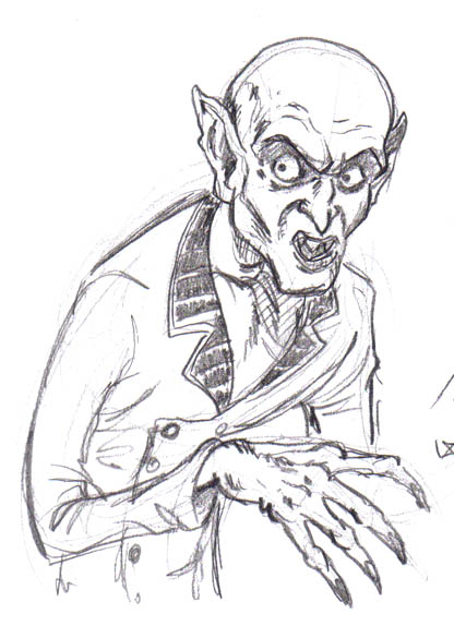 Jeff's Draw Blog: Sketch Of The Week: Nosferatu