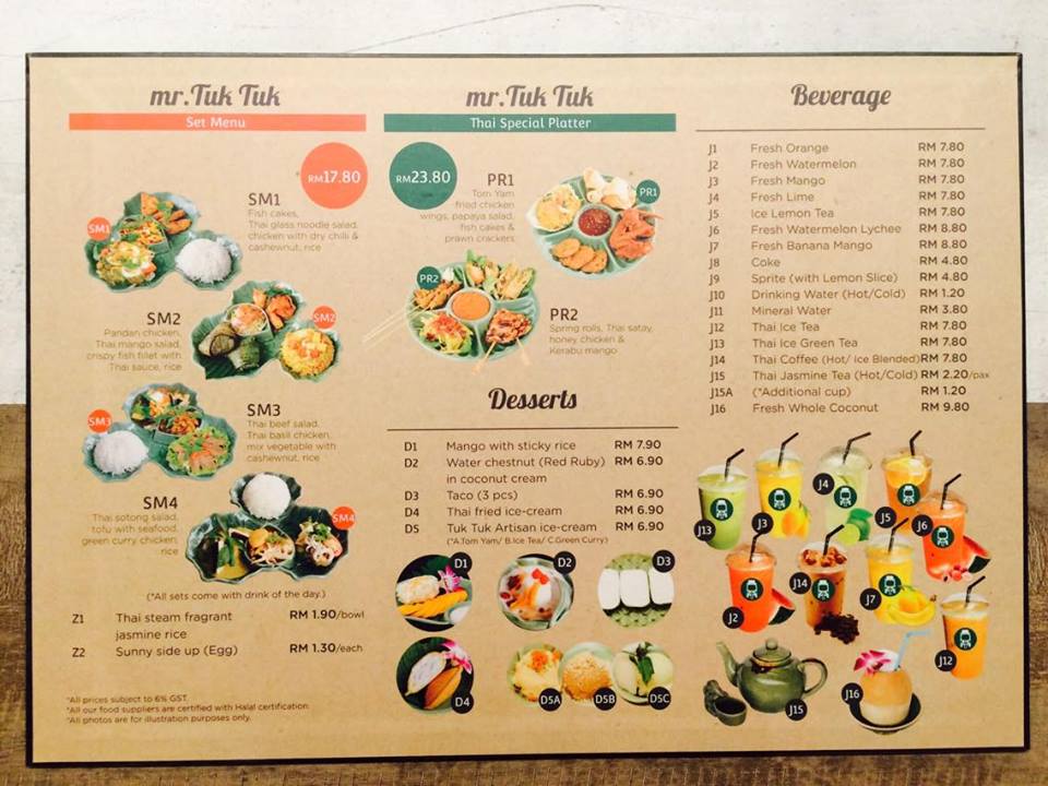 Yaya Natsumi Official Blog : Keunikan Citarasa Thai di Mr. Tuk Tuk ...