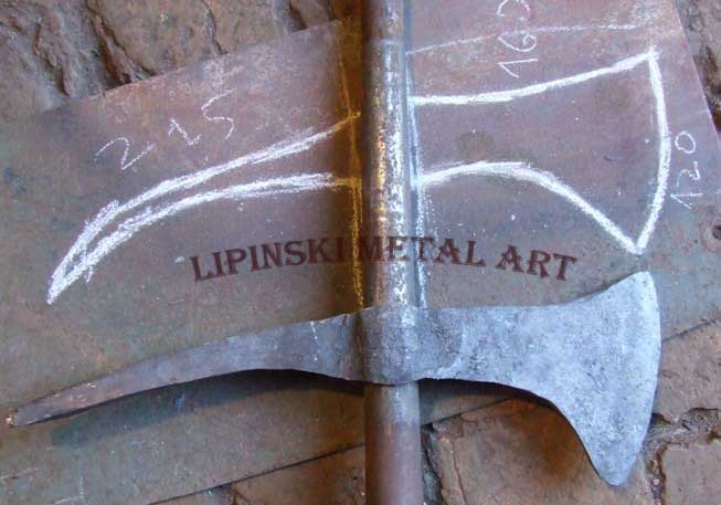 Lipiński Metal Art: Dolabra. Rzymski topór – kilof, Roman axe – pickaxe